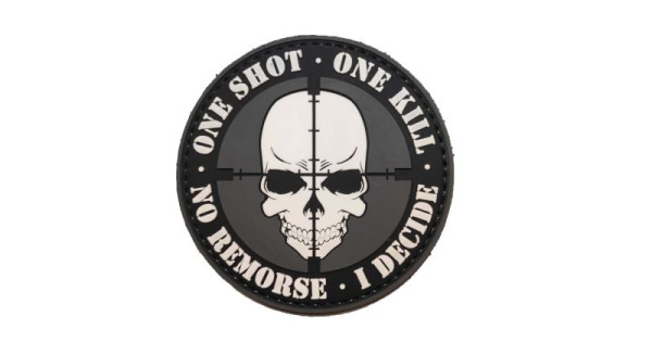 One Shot-One Kill - Σήμα PVC